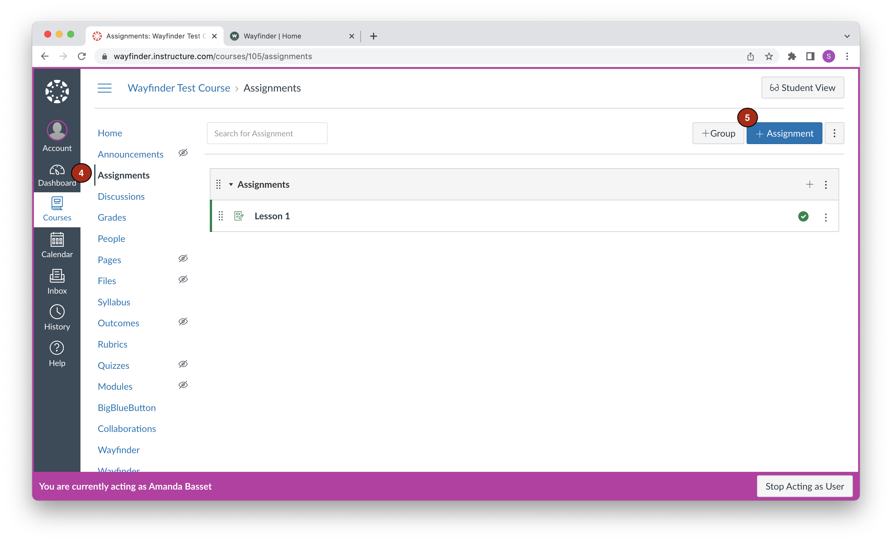 How to Assign Lessons with Canvas – Wayfinder