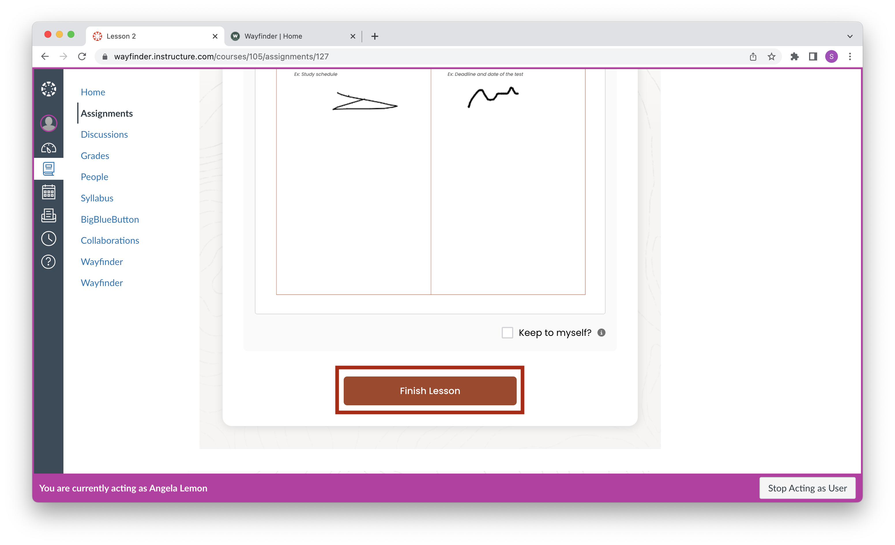 How to Assign Lessons with Canvas – Wayfinder