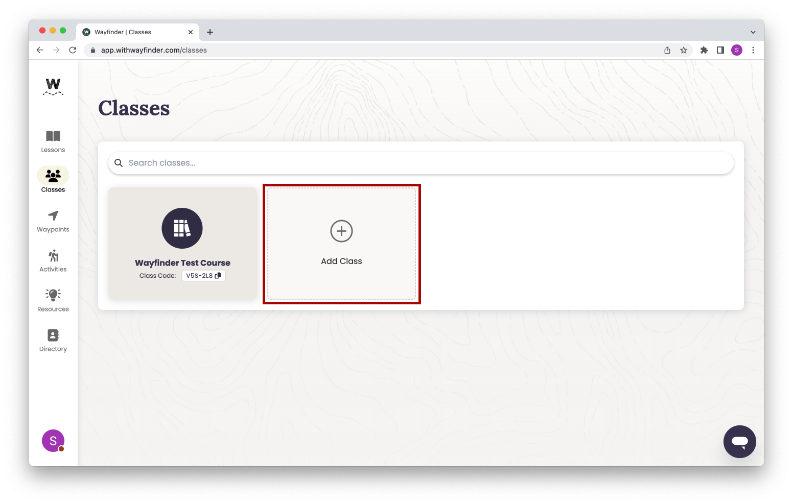 Manual + Class Code Rostering – Wayfinder