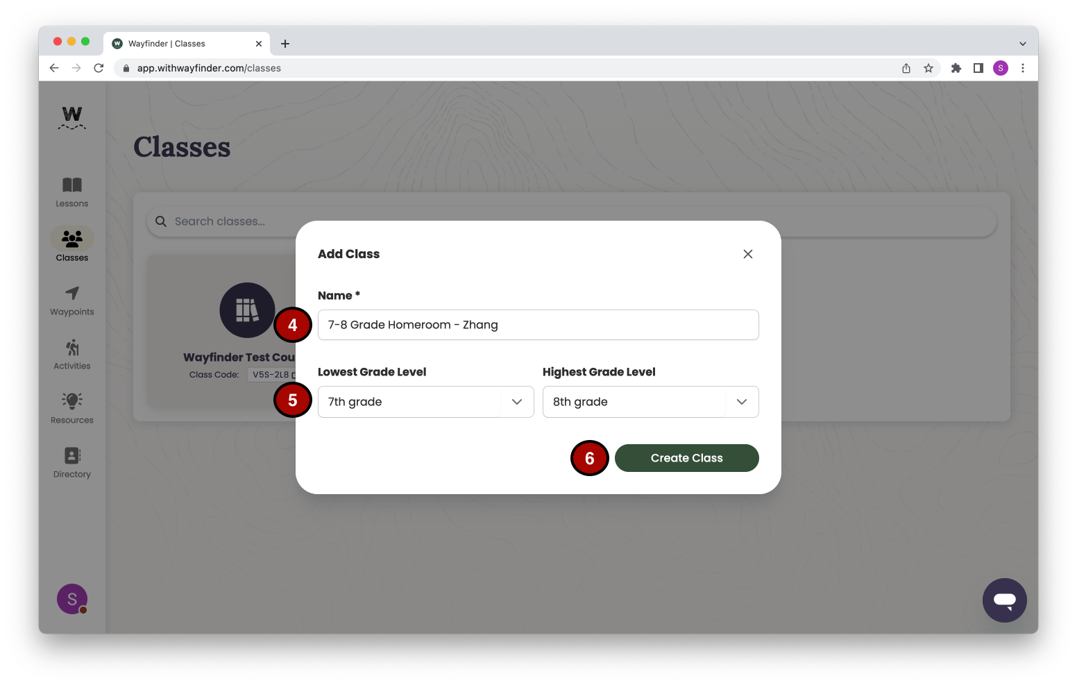 Manual + Class Code Rostering – Wayfinder