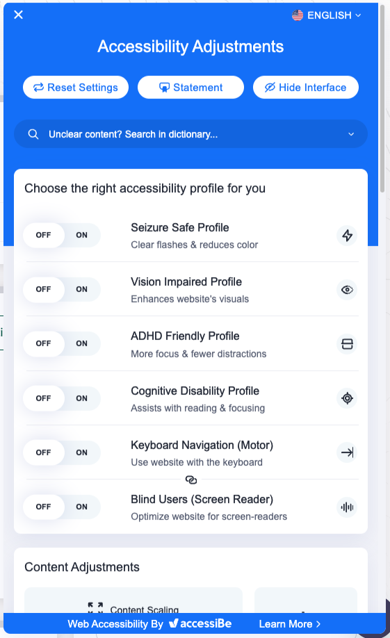How to Enable the AccessiBe Accessibility Widget – Wayfinder